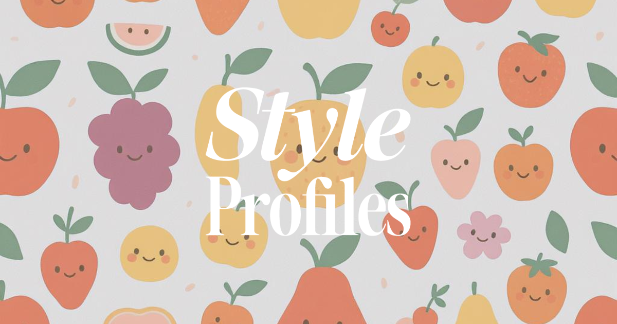 Soft Retro Patternscape | AI Art Style Profile for Kontext AI